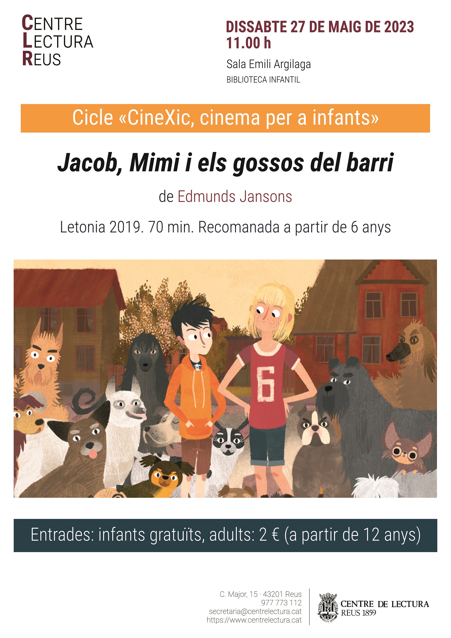 CineXic: Jacob, Mimi i els gossos del barri – Centre de Lectura
