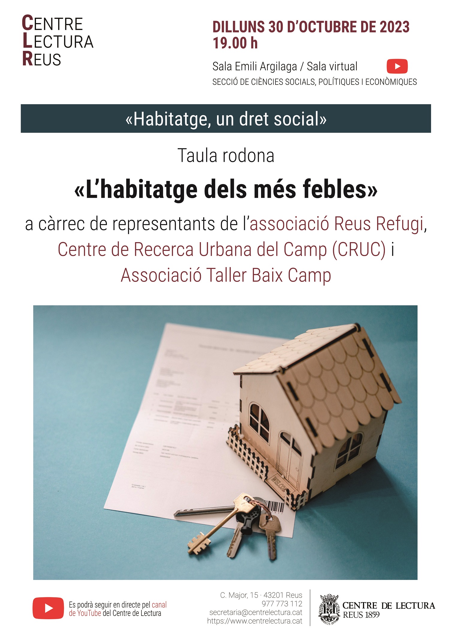 Cicle «Habitatge, un dret social» – Centre de Lectura